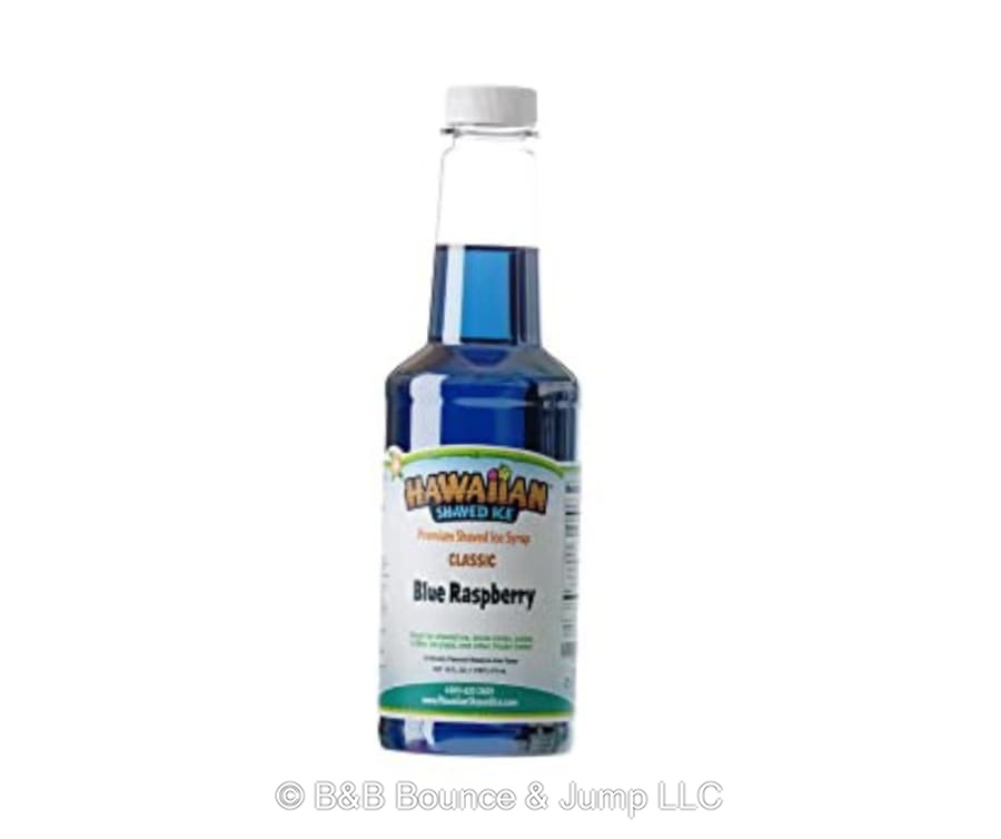 Snow Cone Syrup- Blue Raspberry - Hire in Florida | B&B Bounce & Jump LLC